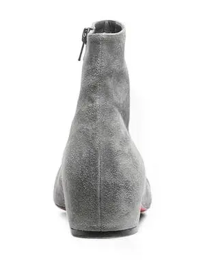 CHRISTIAN LOUBOUTIN Round-toe Zip-up Ankle Boots
