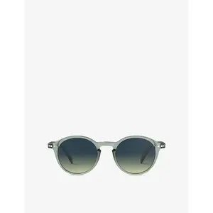 IZIPIZI D Sun Station Round-frame Acetate Sunglasses - Green