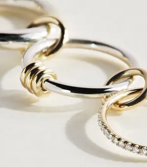 SPINELLI KILCOLLIN Sterling Yellow Gold And Diamond Aries Ring