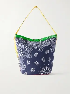 CALL IT BY YOUR NAME Sac Seau Printed Cotton-canvas Bucket Bag - Multi