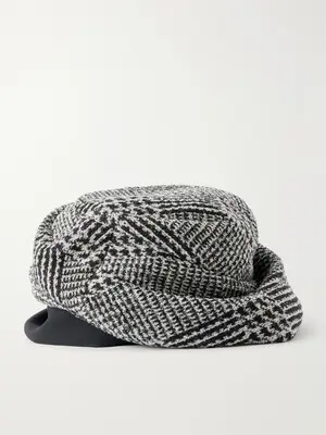 Junya Watanabe Checked Gabardine-trimmed Wool-blend Tweed Bucket Hat