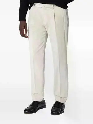 SANTANIELLO Pleated Trousers - Neutrals