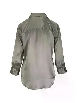 L'AGENCE Dani Satin-finish Long-sleeve Shirt