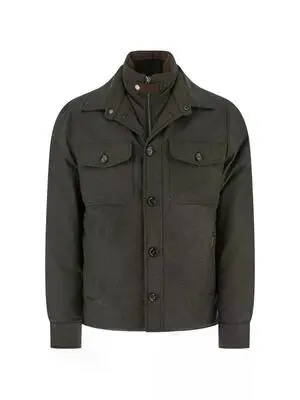 MOORER Piumino Button-up Down Jacket - Green