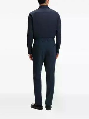 BOSS Slim-fit Shirt In Stretch Melange Cotton