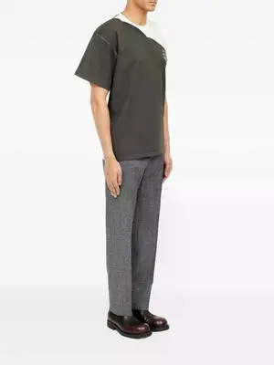 MAISON MARGIELA Numeric Signature Two-tone T-shirt - Grey