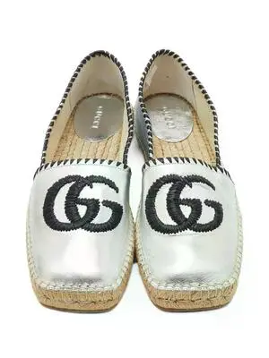 Gucci Gg Raffia Espadrilles