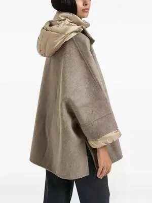 BOMBOOGIE Hooded Button-up Coat