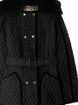 Burberry Long Quilted Nylon Floriston Jacket