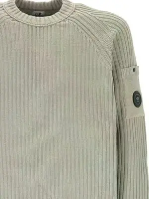 C.P. COMPANY Ribbed Lens-detail Sweater
