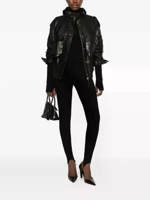 THE FRANKIE SHOP Napa Multi-pocket Leather Jacket