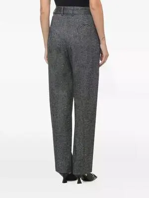 BLAZÉ MILANO Fox Herringbone Pleated Trousers