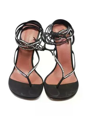 Amina Muaddi Cora Crystal-embellished Sandals
