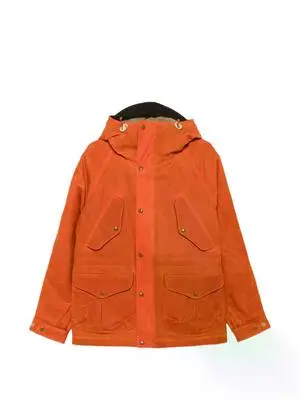 CECCARELLI Hooded Multi-pocket Coat - Orange