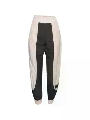 Palm Angels Colourblock Crinkled Track Pants - Neutrals