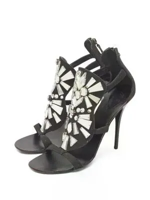 GIUSEPPE ZANOTTI Mirror-embellished Open-toe High-heeled Sandals