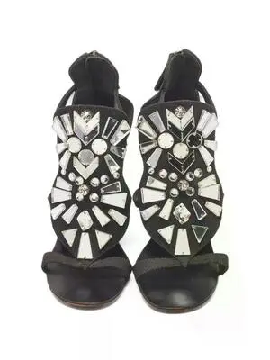 GIUSEPPE ZANOTTI Mirror-embellished Open-toe High-heeled Sandals