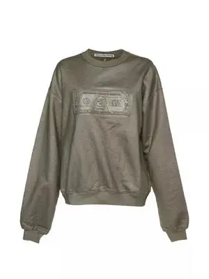 Alexander Wang Dollar-embossed Sweatshirt - Grey