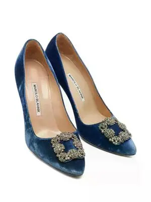 Manolo Blahnik Hangisi Buckle Pumps