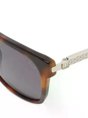Dunhill Tortoise-polarized Square Sunglasses