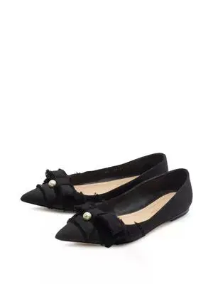 Dior Adiorable Pearl-embellished Ballet Flats