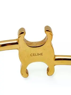 Celine Triomphe Asymmetric Cuff Bracelet