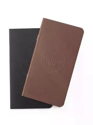 Carhartt Work In Progress Heart Pocket Logo-embossed Notebooks - Brown