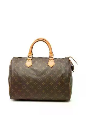 LOUIS VUITTON 1992 Monogram Speedy 30 Boston Bag - Brown