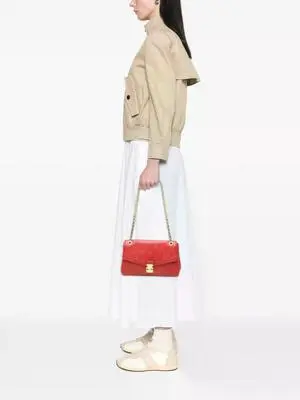 LOUIS VUITTON 2014 Monogram Empreinte Saint Germain Pm Shoulder Bag - Red