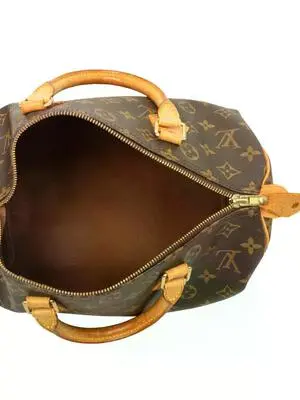 LOUIS VUITTON 2002 Monogram Speedy 30 Boston Bag