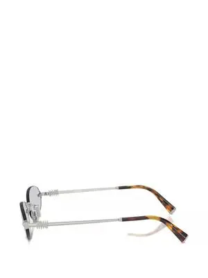 Miu Miu Rimless Oval-frame Sunglasses