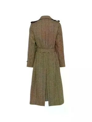 L'IMPERMEABILE Houndstooth-pattern Belted Coat