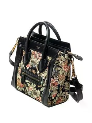 Celine Nano Luggage Embroidered Tote Bag