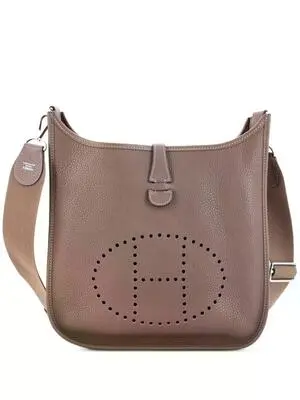 Hermès Evelyne Bag Gen Iii Clemence Gm Crossbody Bag - Grey