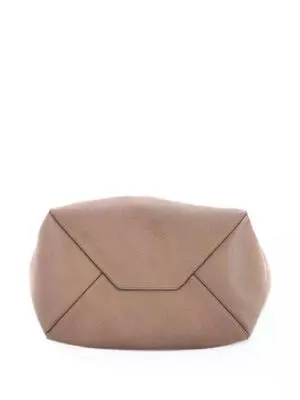 Celine Phantom Tie Cabas Leather Small Tote Bag - Brown