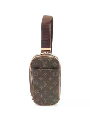 LOUIS VUITTON 2013 Pochette Ganju Monogram-pattern Crossbody Bag - Brown