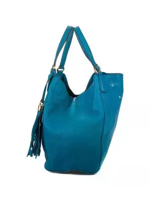 Gucci Small Soho Tassel Tote Bag - Blue