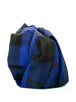 Burberry Rose Check Clutch Bag - Blue