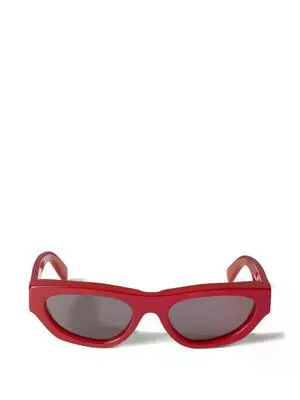 Off-White Honolulu Dark Grey Lens Sunglasses - Red