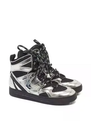 Marc Jacobs Ninja Wave High-top Sneakers - Silver