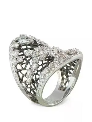 LB EXCLUSIVE Diamond Lattice Dome Ring