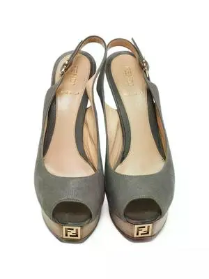 Fendi Fendista Peep-toe Pumps