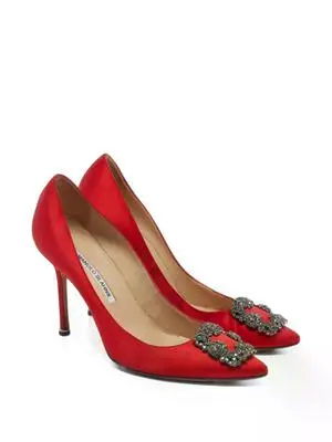 Manolo Blahnik Hangisi Buckle Pumps