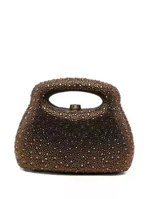 Cult Gaia Mimi Crystal-embellished Cut-out Tote Bag - Brown