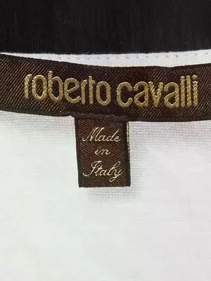 Roberto Cavalli Leopard-print Polo Shirt