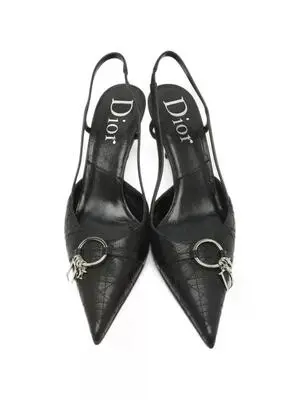 Dior Cannage Heeled Pumps - Black