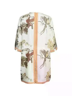 Balenciaga Printed Pleated Midi Dress
