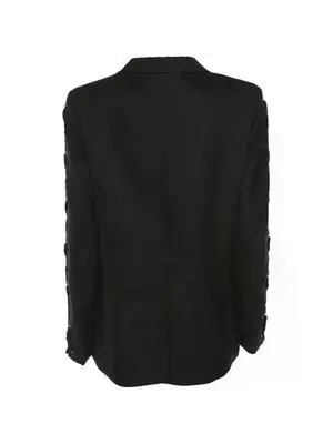Sandro Lace-up Single-breasted Blazer
