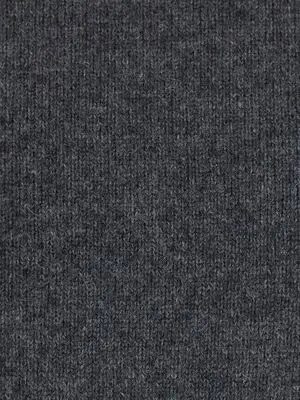 Max Mara Pure Cashmere Crewneck Sweater With Ribbed Trims - Grey