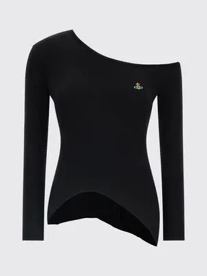 VIVIENNE WESTWOOD Stretch-viscose One-shoulder Top With Asymmetrical Hem
